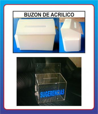 PUBLIGRAFIK DEL SURESTE: BUZON DE ACRILICO COLOR HUMO, BLANCO O ...